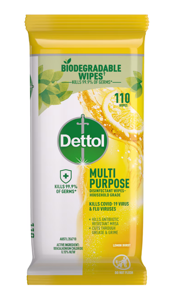 Dettol Antibacterial Surface Cleaning Wipes - 110 Pack – TheMedicalStore