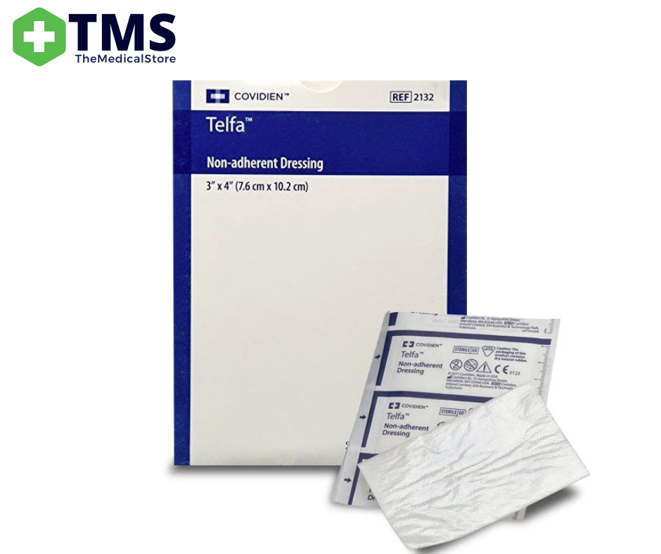 Covidien Telfa Non-adherent Dressing 3" x 4" (7.6cm x 10.2cm) Box\100 ...